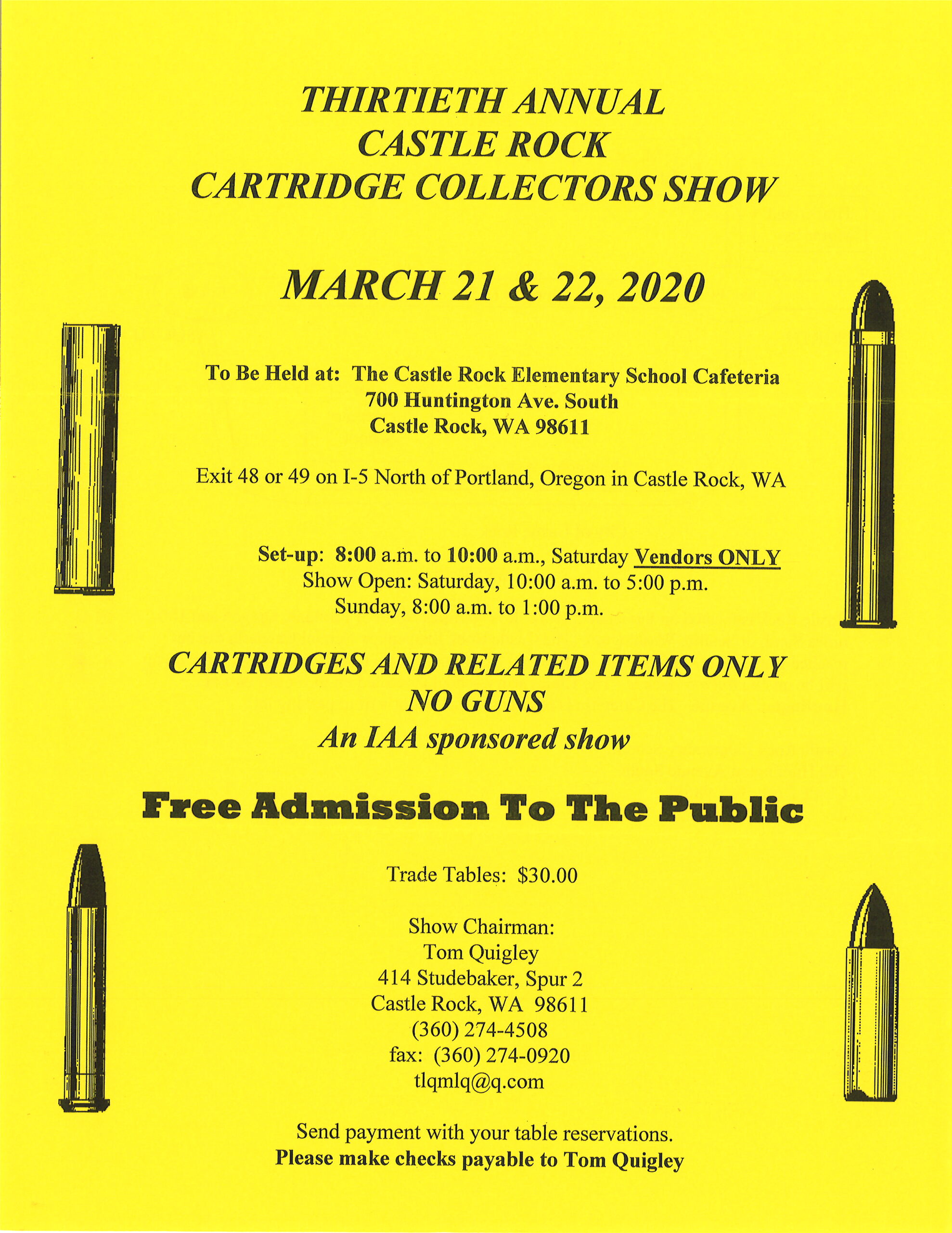 Castle Rock Cartridge Collectors Show – Visit Mt St Helens